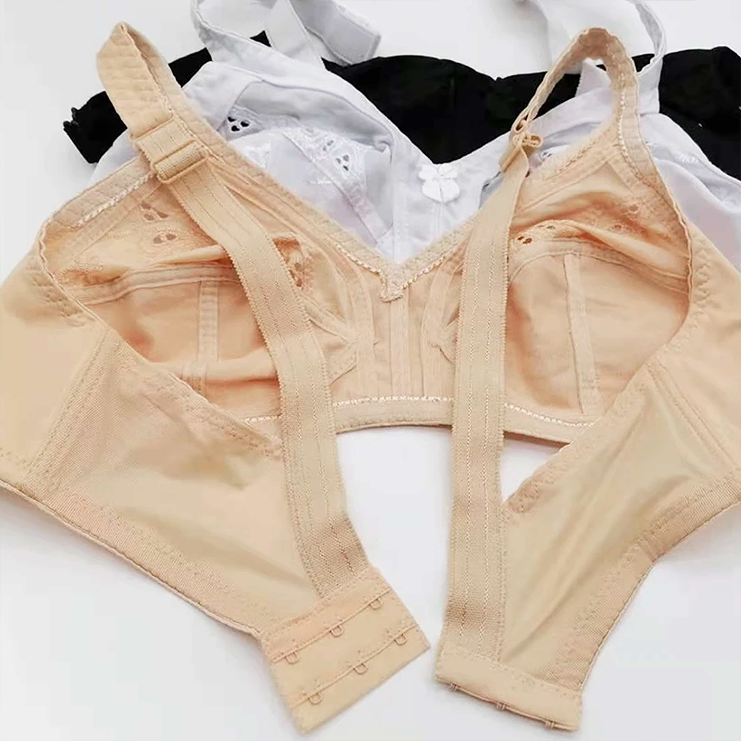 Seamless Chikan Cotton Pattern Bra– DressionStore