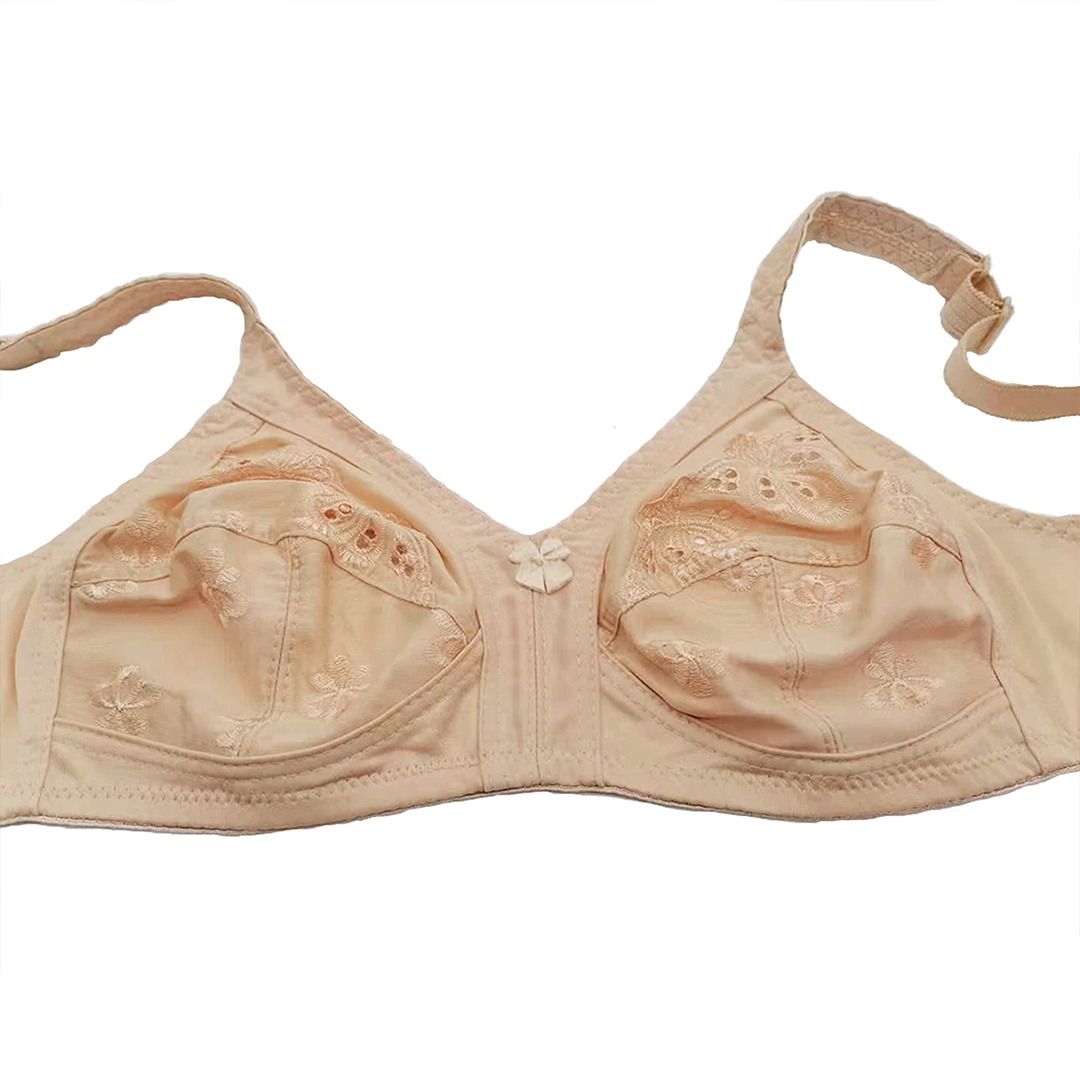 Seamless Chikan Cotton Pattern Bra– DressionStore
