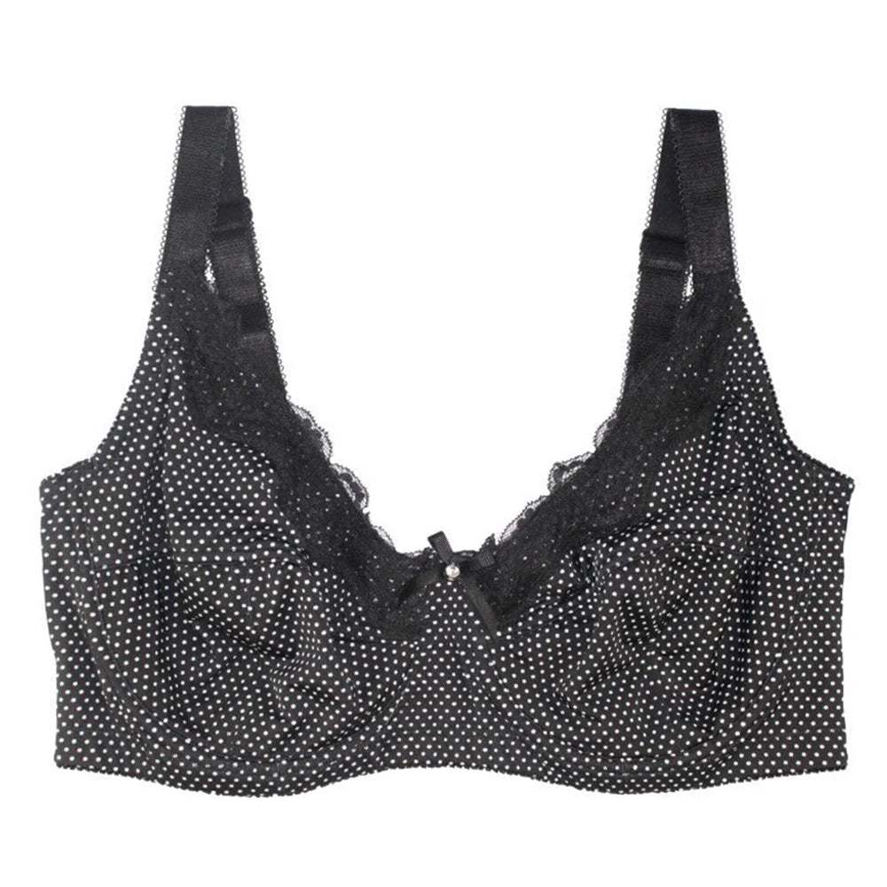 Polka Dot Women Plus Size Bra– DressionStore
